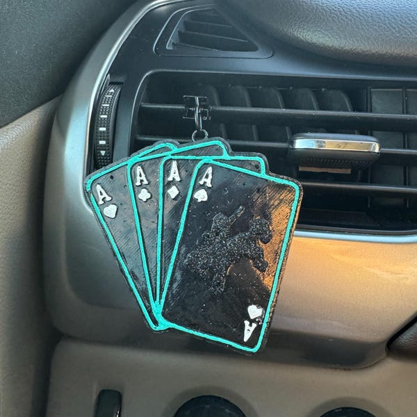 Fringe Playing Card Freshie, Fringe Freshie, Scented Car Freshie, Gift ...