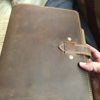 Personalized Vintage Leather Document Holder Case Folder ,A4 / Letter ...