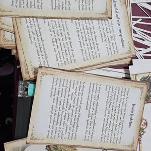 Spellbook Junk Journal Pages, Vintage Ephemera, Witchy Collage Sheet ...