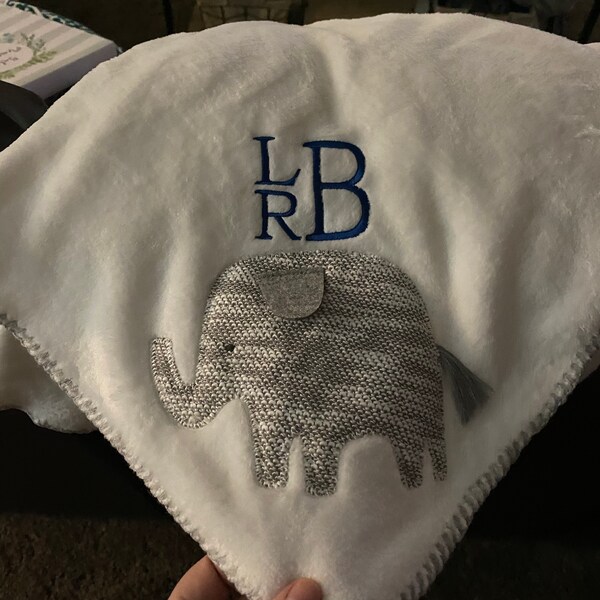 Personalized Monogram Sherpa Blanket - Custom Name Fleece Blanket ...
