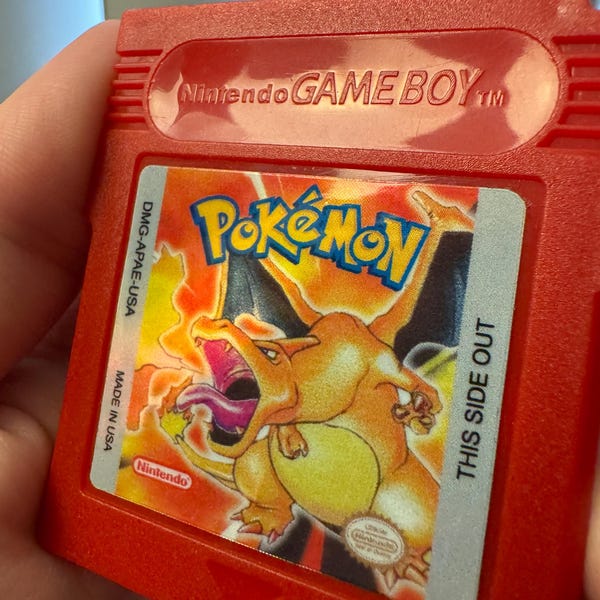 Ancient Mew GBA Holographic Label Laminated Replacement Label for Game ...