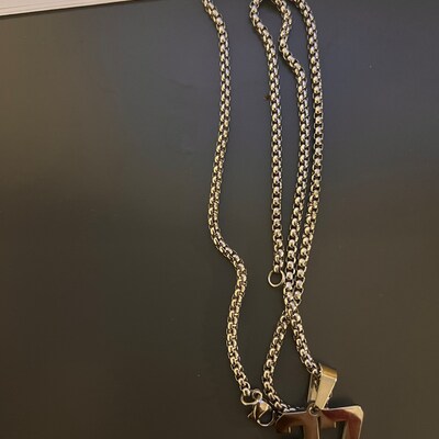 Number Necklace Number 17 Pendant Number Chain Stainless - Etsy