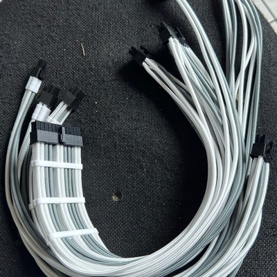 Customized Seasonic Full Modular Psu Cable Sleeved Silver Plated Cable ...