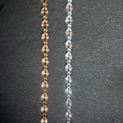 14K Gold Filled Heart Link Chain, 14k Gold Filled Chain by Foot, Heart ...