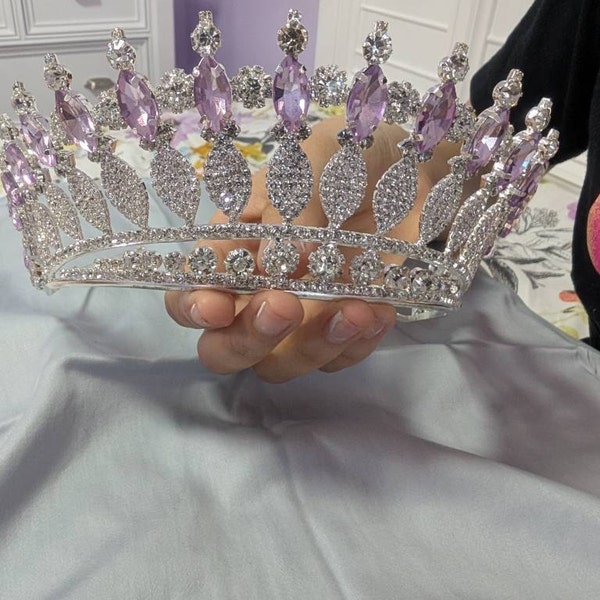 FAST SHIPPING!!! Gold With Pink Stones Tiara, Communion Tiara, Bridal ...