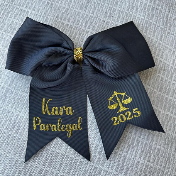 Custom Graduation Bow | Personalized Graduation Cap Bow | Graduation ...