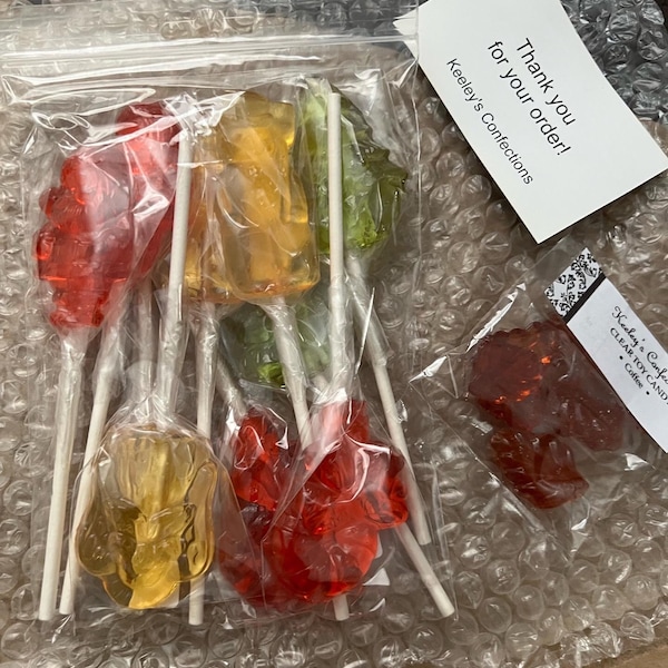 Christmas Clear Toy Candy, Barley Lollipops - Etsy