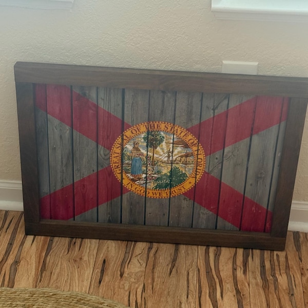 Florida State Flag Sign - Etsy