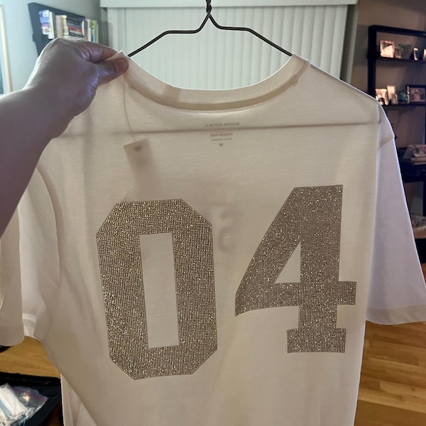 Large Rhinestone Number Patches, Choose Your Number, 0 - 9 Large Bling ...