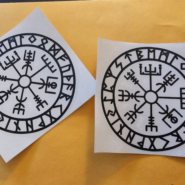 Viking Compass Decal - Vegvisir Sticker Decal - Car Decal - Tumbler ...
