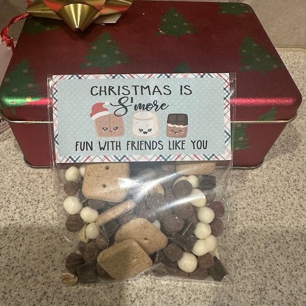 Christmas Favor Tags, Christmas Class Gifts, Holiday Treats for ...