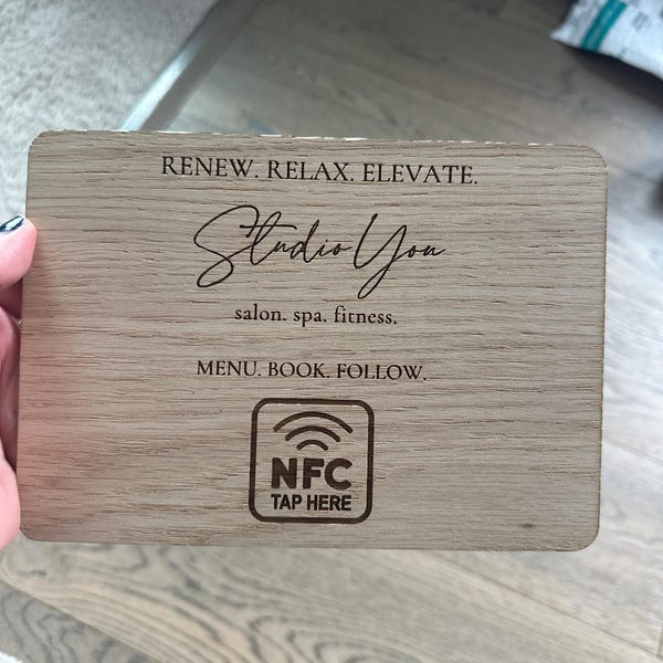 Handmade Wooden Social Media Sign | Custom QR Codes for Website ...