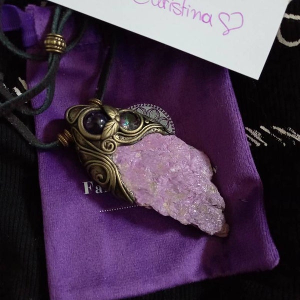 Petrified Wood Sunstone and Tibetan Turquoise Pendant Necklace - Etsy