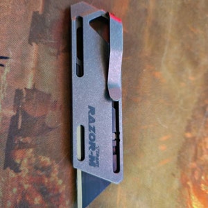 Exceed Designs TIRANT RAZOR V3 jet-black PVD 6al-4v Titanium Utility ...