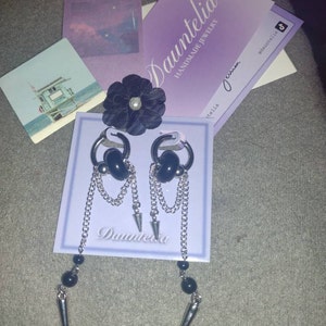 Star Link Earrings Grunge Jewelry Hypoallergenic Y2k Goth Edgy Alt ...