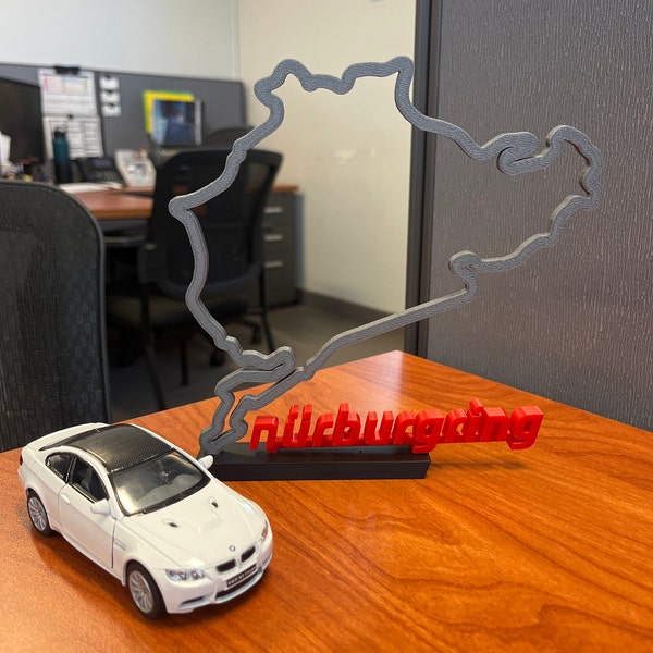 Nurburgring Desk Art Sculpture | Free Standing Nürburgring Nordschleife ...