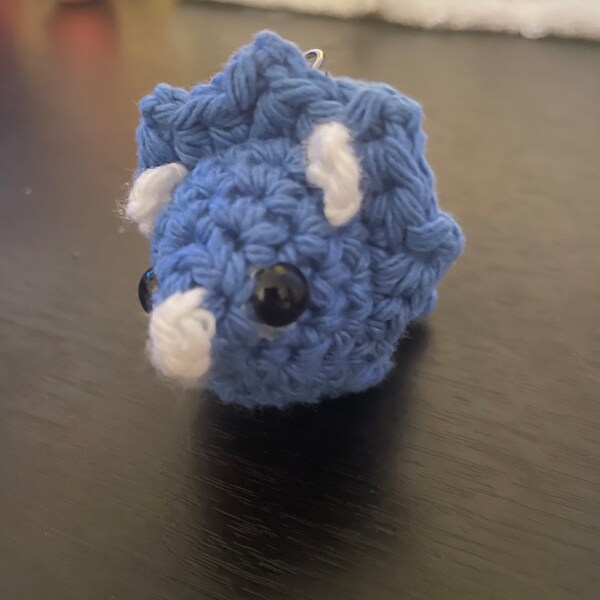 Crochet Dinosaur Keychain - Etsy