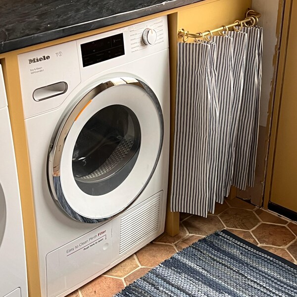 Copper Pot Rack With Brass S Hooks, Solid Copper Hanging Pot Rod, Pots ...