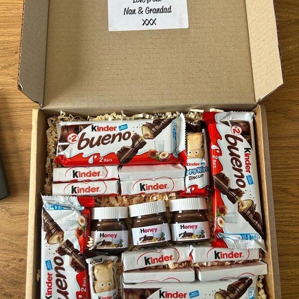 Nutella & Kinder Inspired Personalised Gift Box Nutella Presents for ...