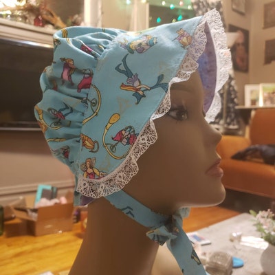 Baby Prairie Bonnet Sizes 3 to 6 Years Pdf Pattern and Tutorial With E ...