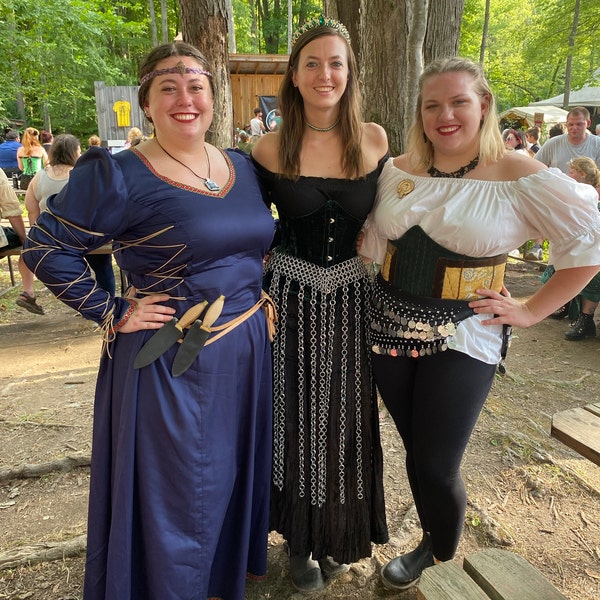 Medieval Queen Renaissance Faire Elf Fantasy Princess Blend Viscose ...