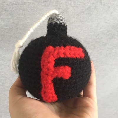 Crochet F Bomb Pattern, F-bomb Pattern, Cuss Bomb, Curse Bomb, F Bomb ...
