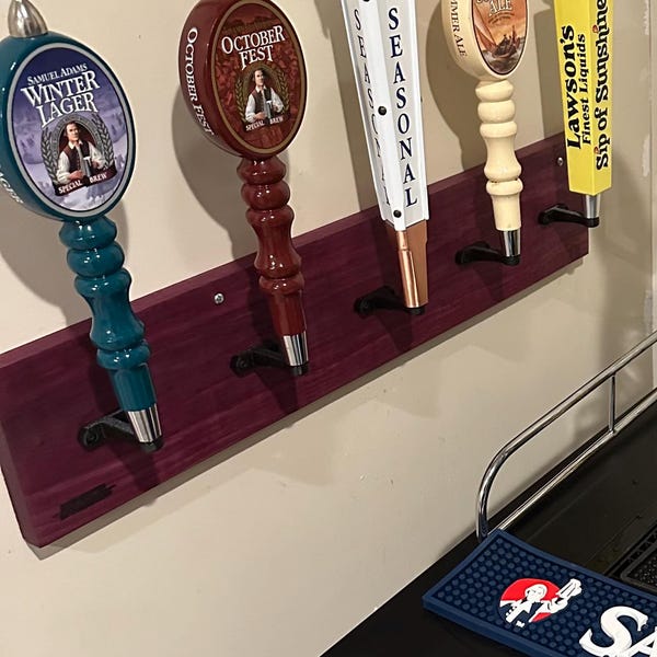 Tap Handle Wall Display (stand Off) - Holds 7 Tap Handles - 24" Wide - Etsy