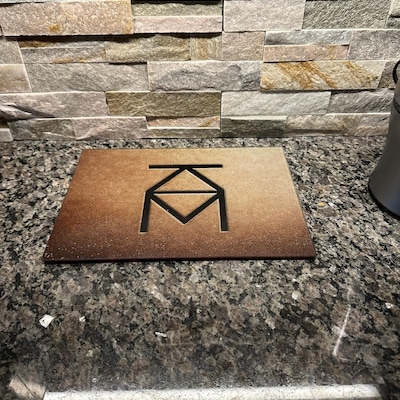 CUSTOM CATTLE BRAND Outdoor Rug Rustic Western Patio Deck Decor Cowboy ...