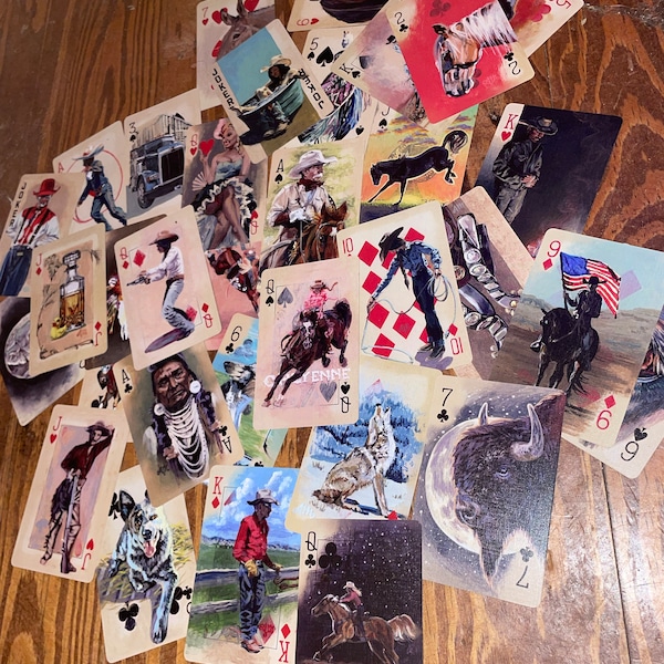 1ST DECK Western Art Playing Cards - Etsy