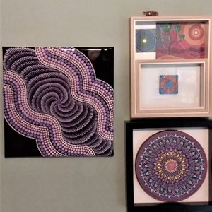 Pink Fusion Swooshy Mandala - Etsy
