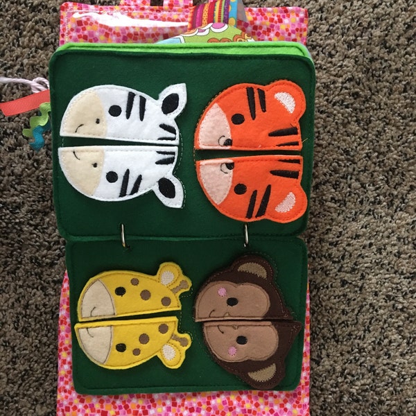 Quiet Book Pattern in the Hoop Machine Embroidery Design. ITH Quiet ...