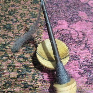 Walnut Wood Spindle Display Stand for Drop and Support Spindles holds ...