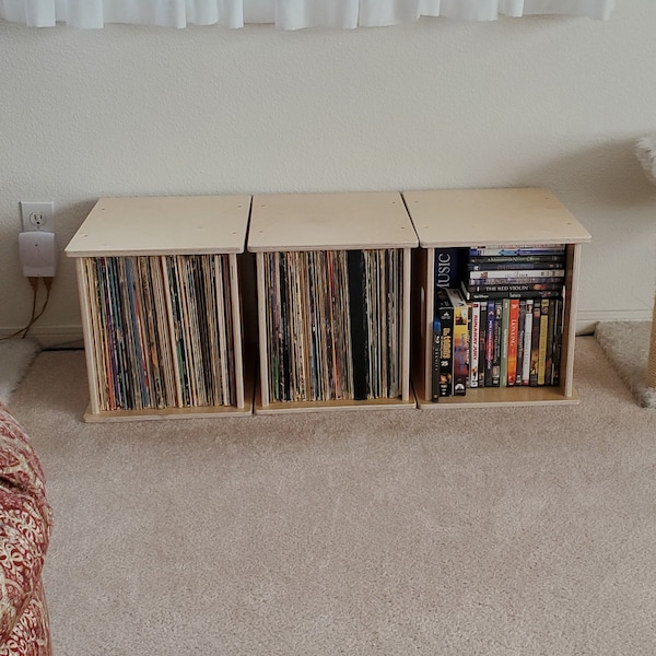 Recycled Glass and Concrete Record Storage Cube LP Vinyl Holder, by JJL ...
