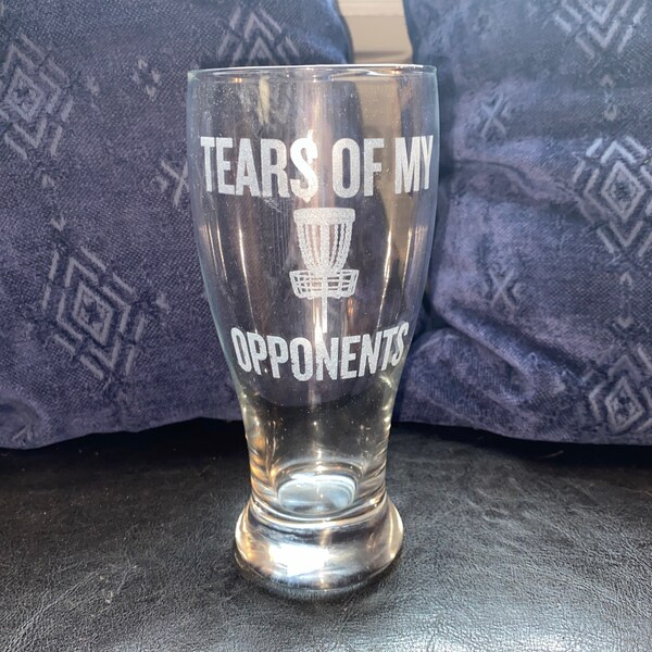 Disc Golf Beer Glas - Disc Golfer Gift - Frolf - Tears of My Opponents ...