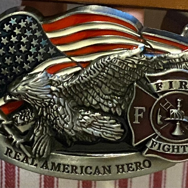 Fire Fighter Fire Department Metal Belt Buckle Mens Specialty Metal ...