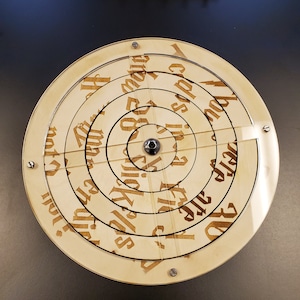 Enigma Cipher Encryption Machine Escape Room Puzzle Wooden Cipher Wheel ...