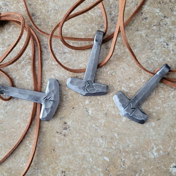 Handmade, Forged, Blacksmith, Viking, Norse, Thor Hammer, Mjollnir ...