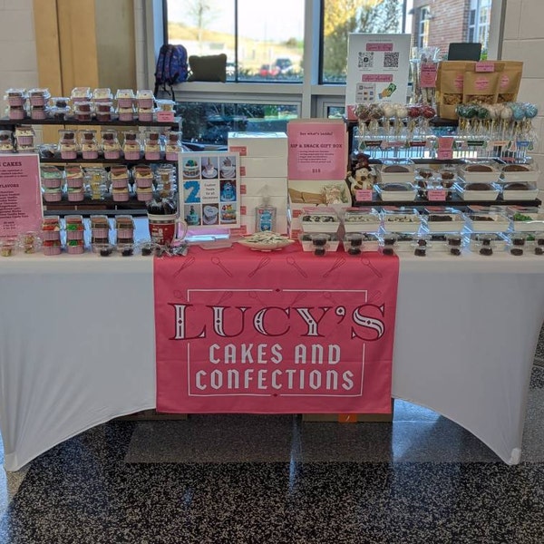 Custom Tablecloth Ships Next Day Made in USA Full Color Print Wrinkle ...