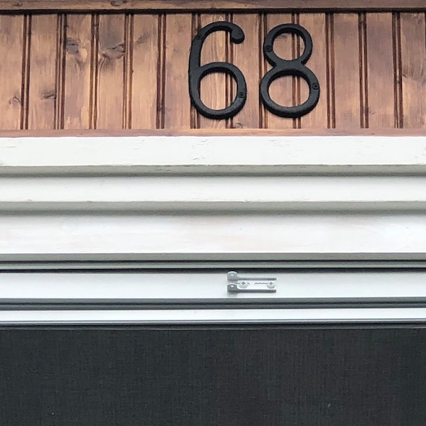 Cast Iron House Numbers 6 Inch Metal Home Address Numbers - Antique ...