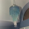 Sea Glass Chandelier Lighting Ceiling Fixture Beach Glass Coastal Decor ...