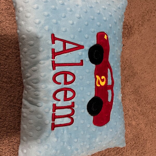 RACE CAR Pillow/race Car/turquoise Race Car Pillow/race Car/boys Pillow ...
