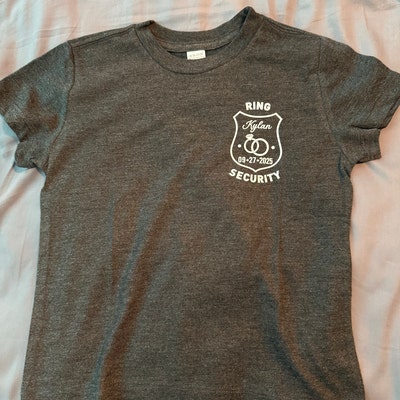 Ring Security Shirt, Ring Bearer Shirt, Wedding Shirt, Bridal Party ...
