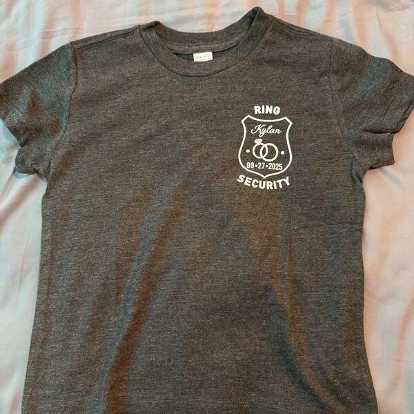 Ring Security Shirt, Ring Bearer Shirt, Wedding Shirt, Bridal Party ...