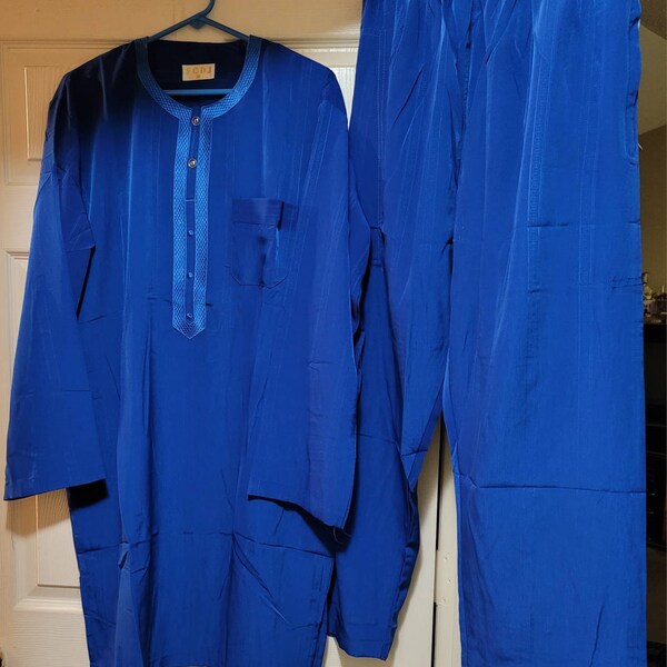 Men Thobe With Pants, African Men Wear , Islamic Clothing, Jubba Thobes ...