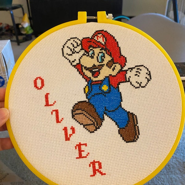 Super Mario -retro Video Game Super Mario - Cross Stitch Pattern PDF ...