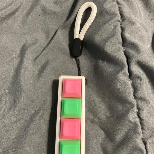 Mechanical Switch Clicky Fidget - Pastel Rainbow Th W/ Strap Keyboard ...