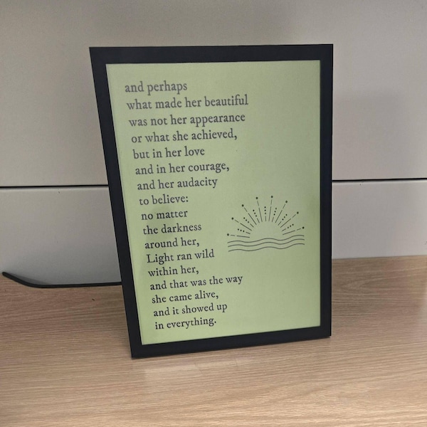 Custom Poem Wall Art, Custom Quote Ideal Print, Personalised Text Art ...