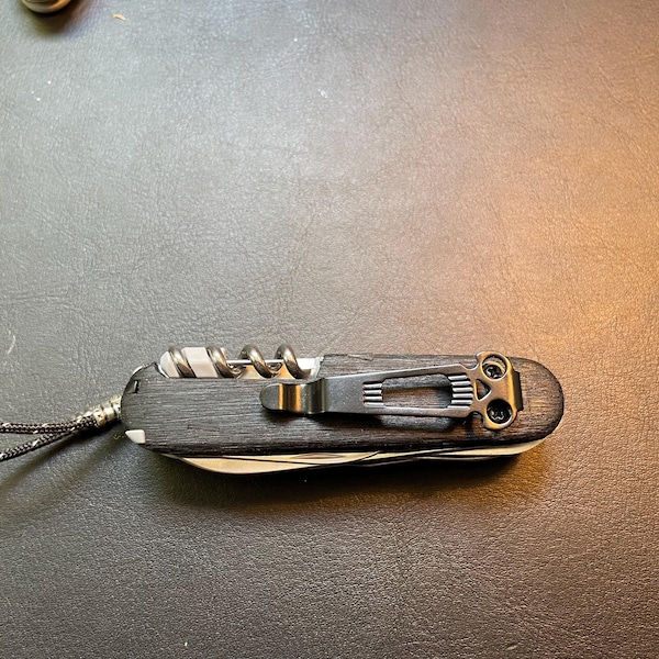 Custom Modified Deep Grain Effect Victorinox Sak 91mm Plus Scales ...