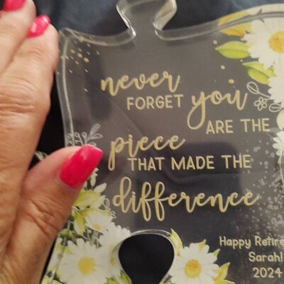 Personalized Work Anniversary Plaque, Employee Recognition Appreciation Award, Workiversary, 10 ...