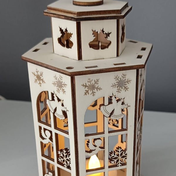 Lantern Laser Cut File, Christmas Lantern, Lantern SVG, Lantern for ...